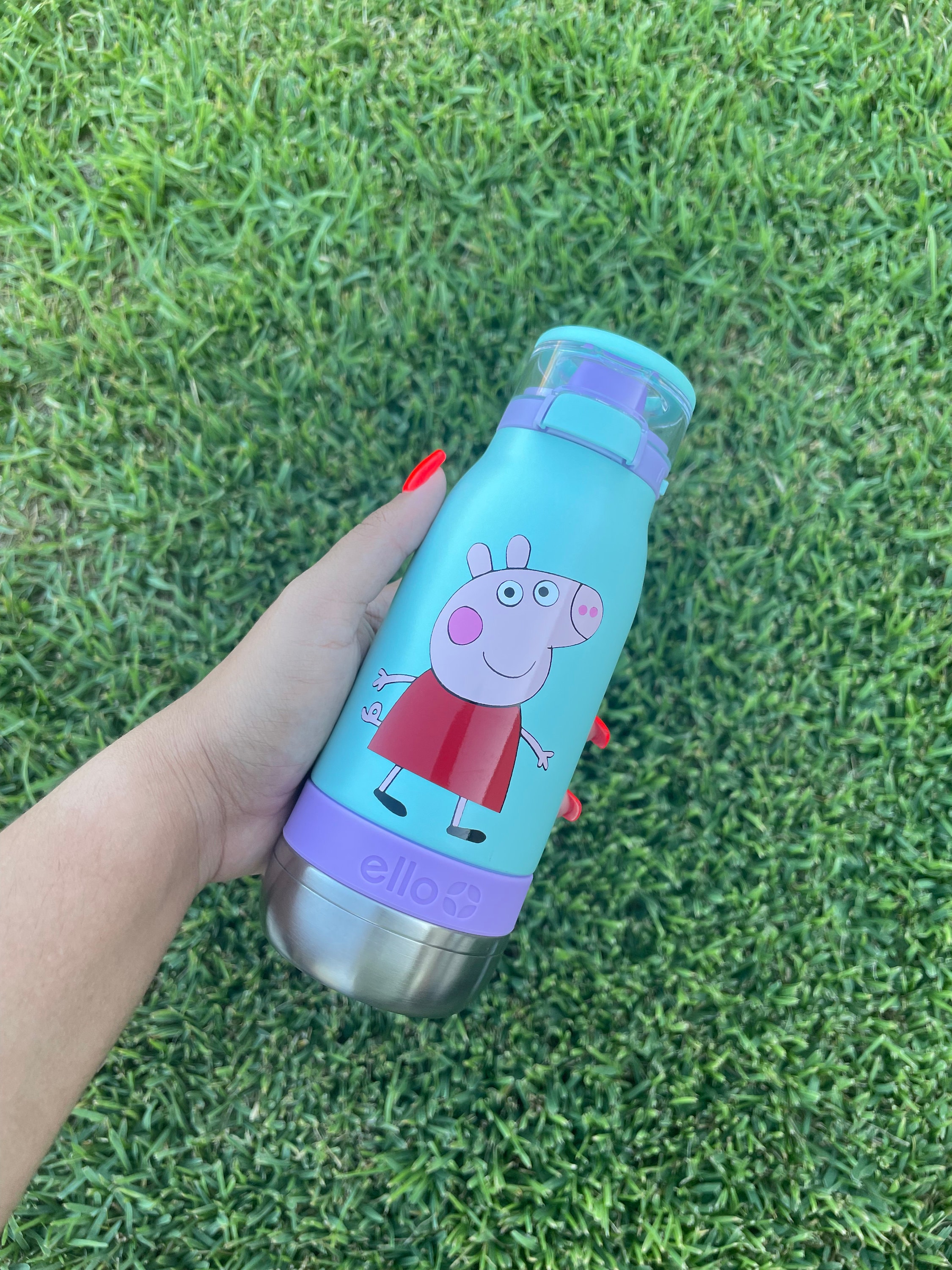 Kids Peppa Pig Cup Leak-proof Girl Water Bottle 14 Oz Peppa Pig Party ...