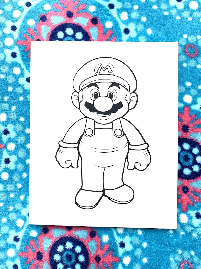 Pre Drawn Canvas, Mario, Paint Your Own, Mario Paint Party, Paint Party ...