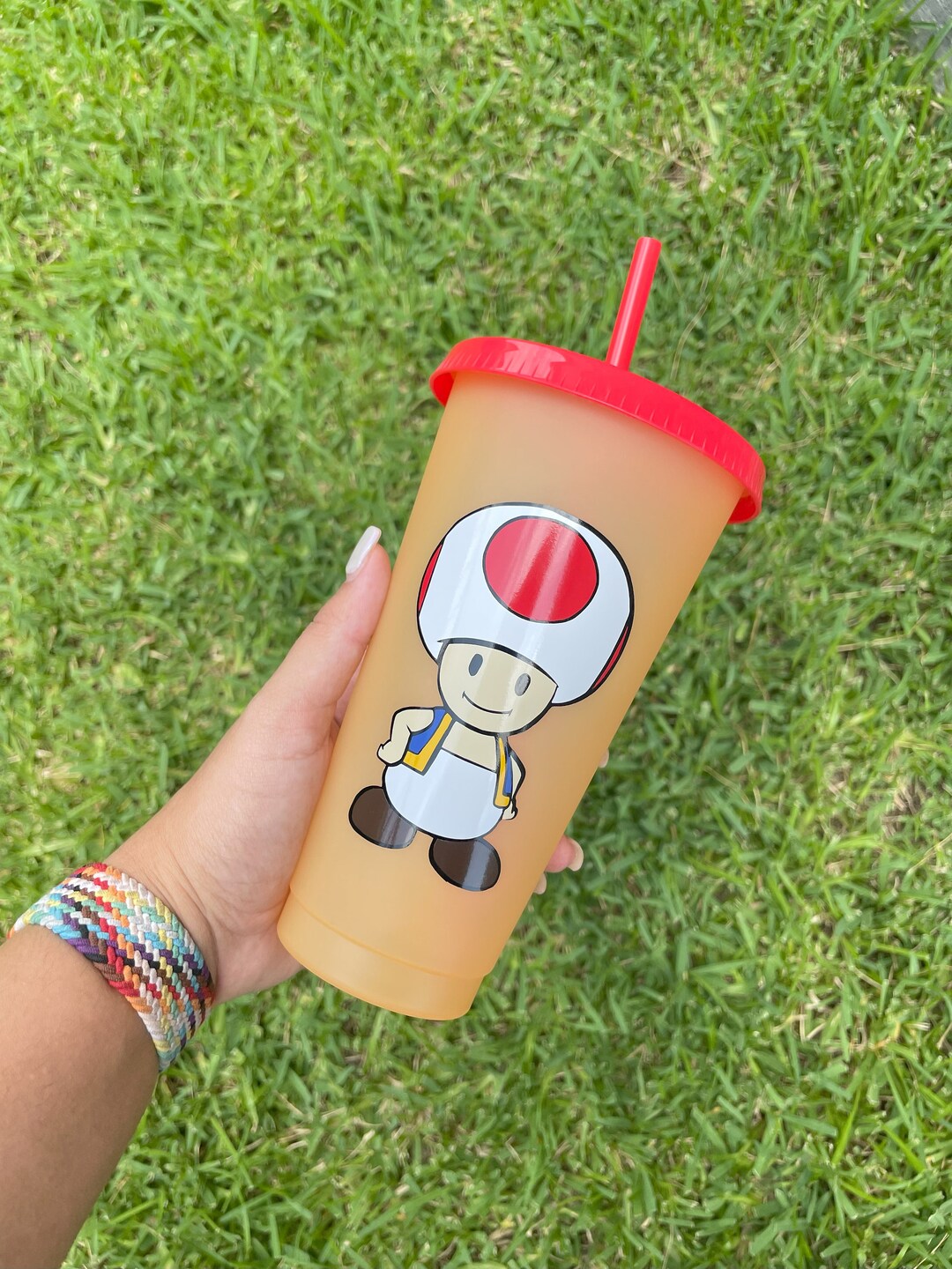 Mario Tumbler, Mario Tumbler Kids, Mario Water Bottle, Toad Tumbler ...