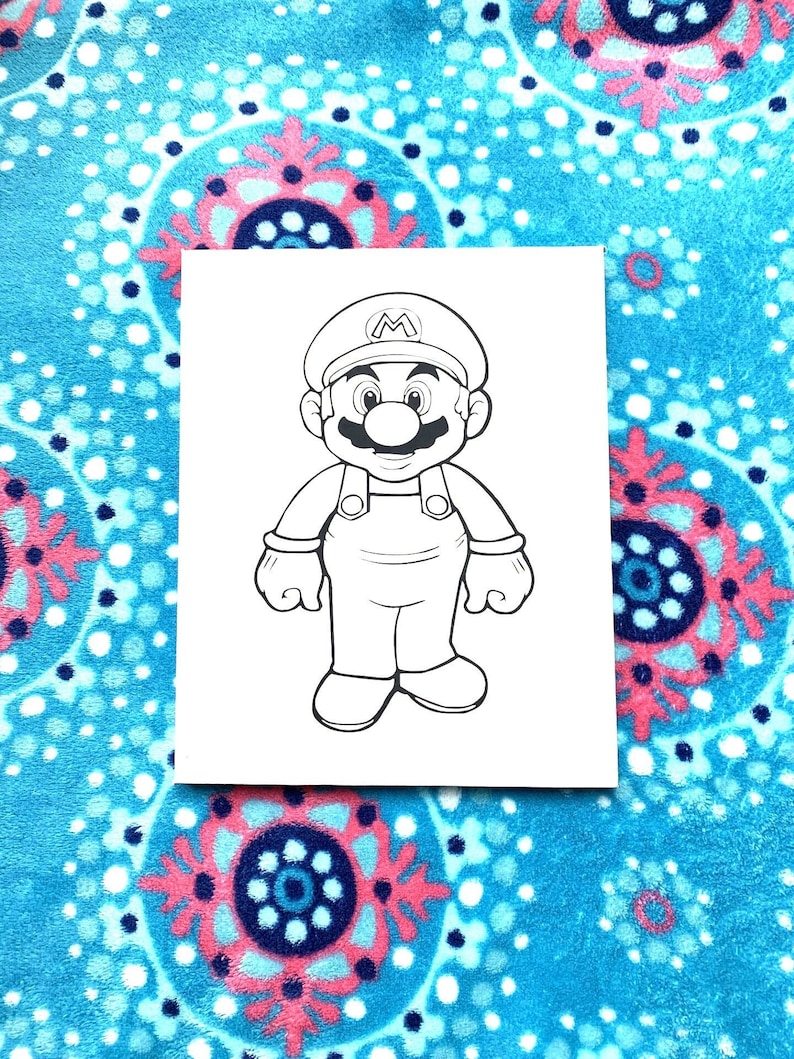Pre Drawn Canvas, Mario, Paint Your Own, Mario Paint Party, Paint Party ...