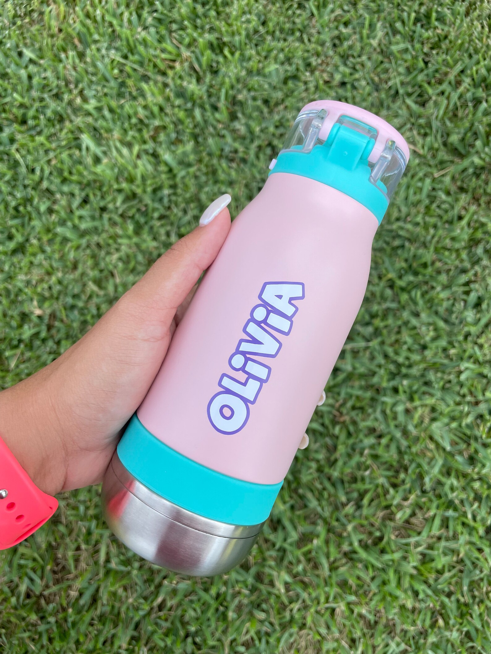 Kids Gabby's Dollhouse Pandy Paws Cup Leak-proof Water Bottle 14 Oz ...