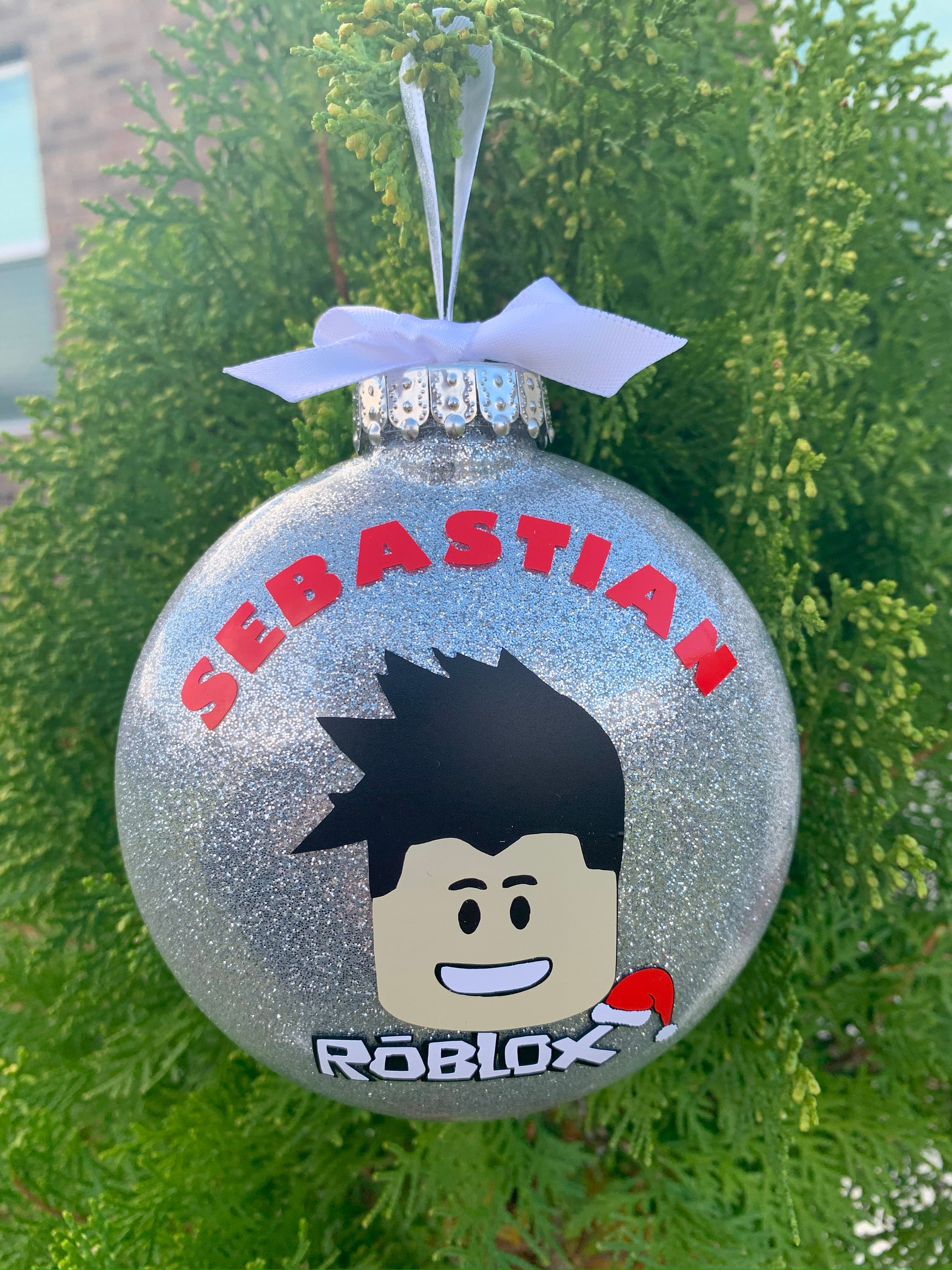 ROBLOX BOY Ornament, Roblox Ornament, Roblox Personalized Ornament ...