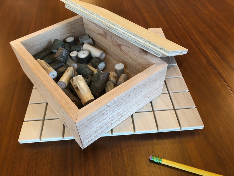 Hand-carved Wooden Chess Set With 11x11” Board, Made From Reclaimed ...