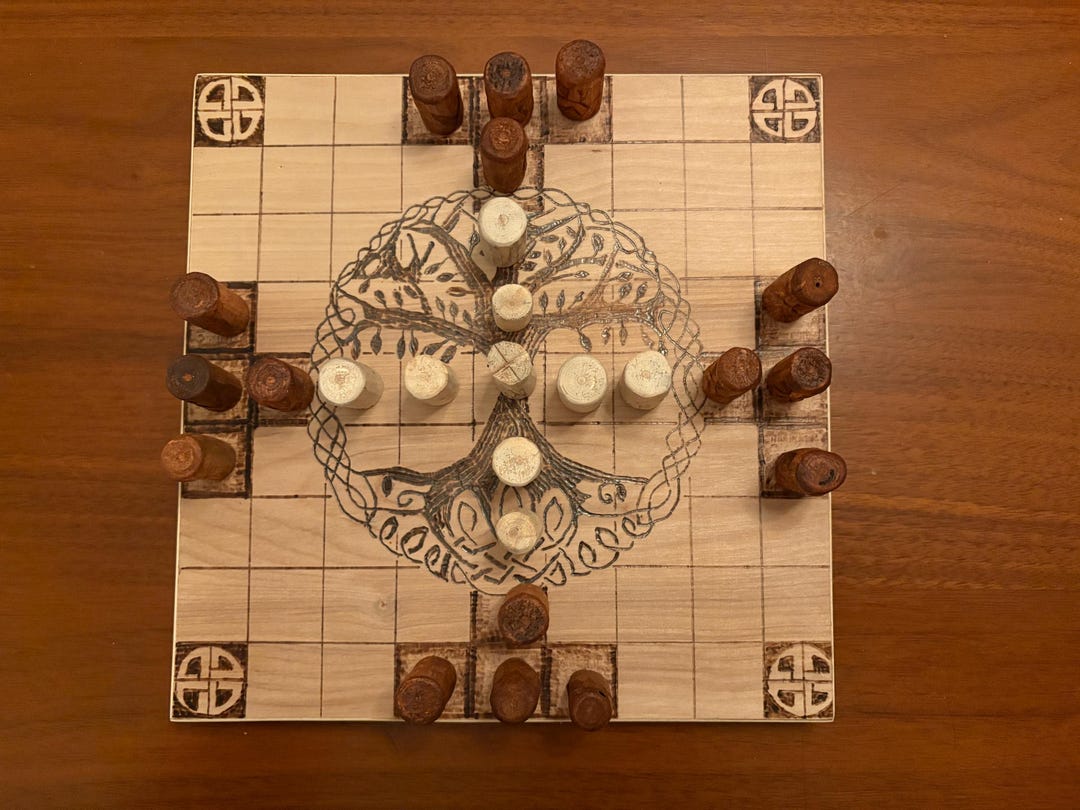 Tablut Hnefatafl Ancient Viking 9x9 Wooden Board Game - Etsy