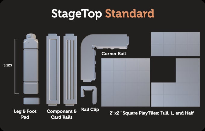 Stagetop 3D Printed Gaming Table Standard Edition - Etsy Canada