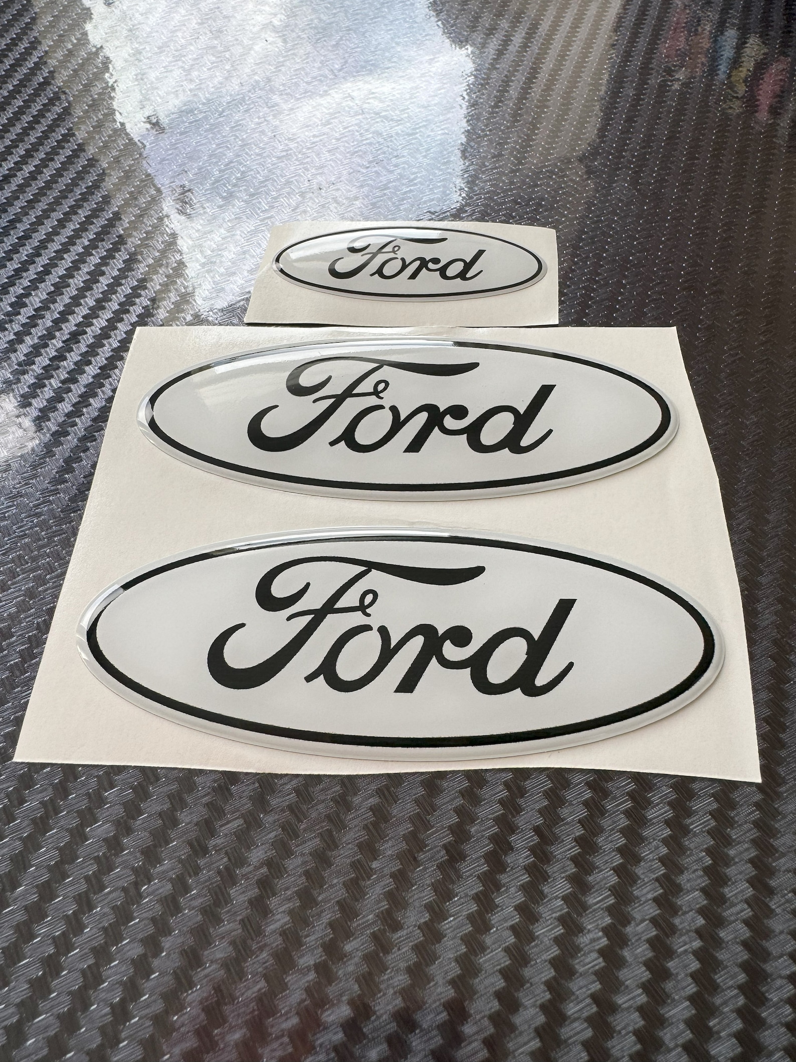 F150 2024-25 Model Set of 3 Gel Coated Ford Logo Gel Coated Emblem ...