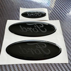 Set of 3 Gel Coated Ford Logo Gel Coated Emblem Overlays Transit Custom ...