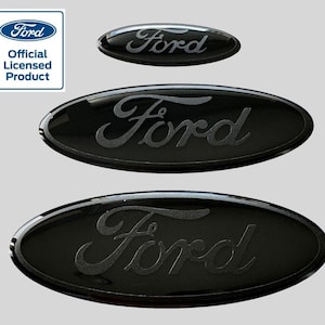 Set of 3 Gel Coated Ford Logo Gel Coated Emblem Overlays Transit Custom ...