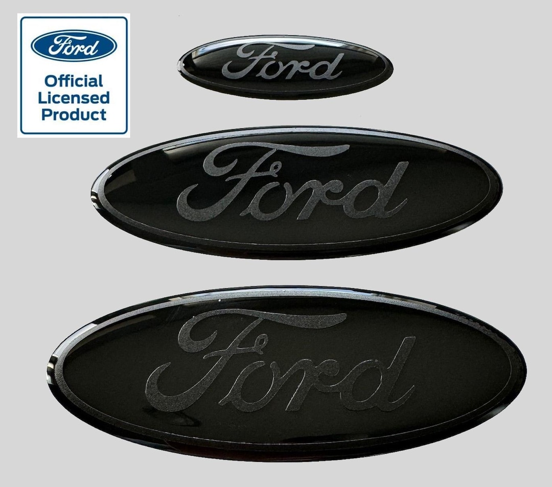 F150 2009-2014 Set of 3 Gel Coated Ford Logo Gel Coated Emblem Overlays ...