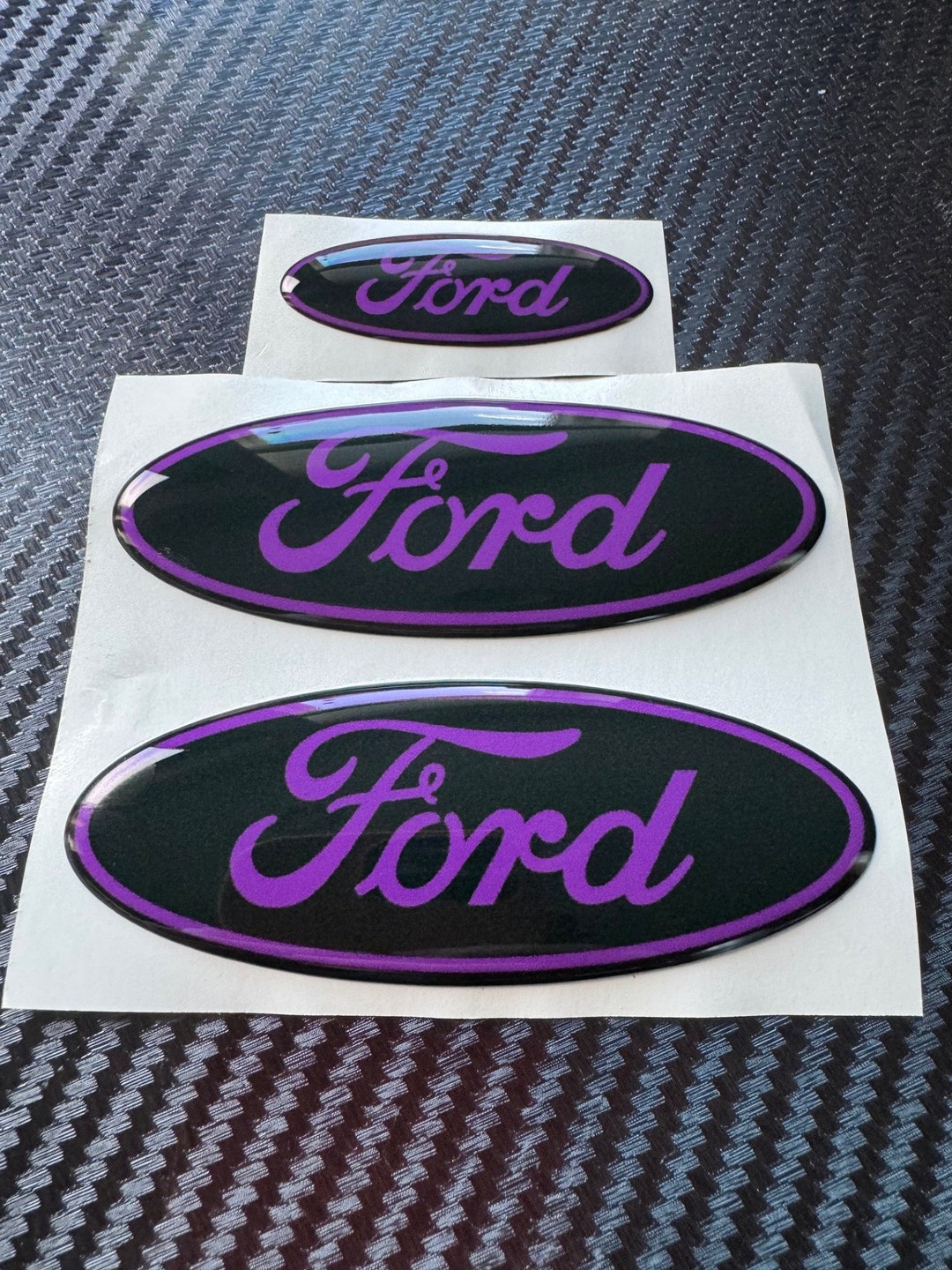Ford EDGE Set of 3 Gel Coated Ford Logo Gel Coated Emblem Overlays ...