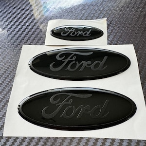 Set of 3 Gel Coated Ford Logo Gel Coated Emblem Overlays Transit Custom ...