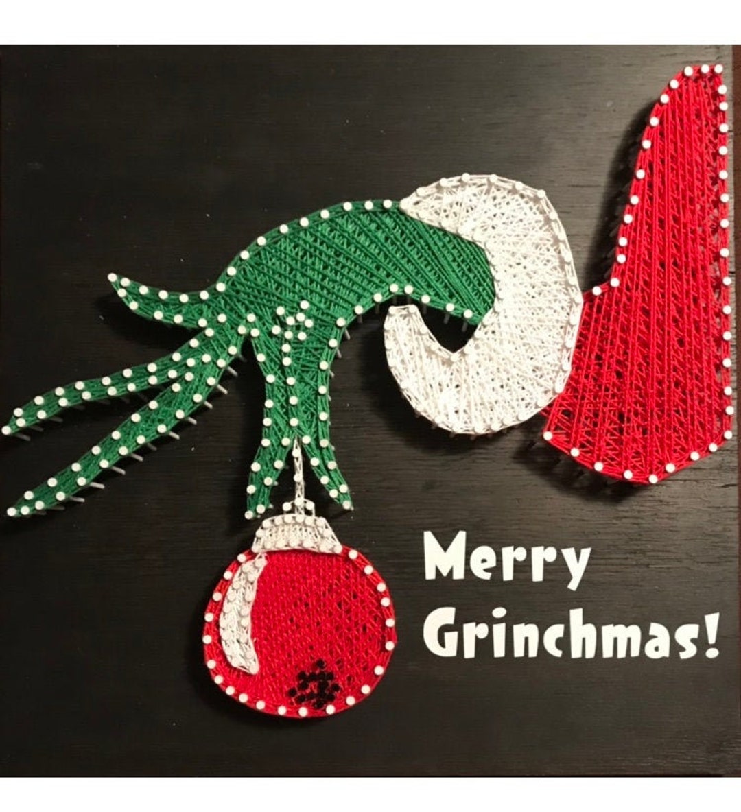 Christmas Grinch String Art - Etsy