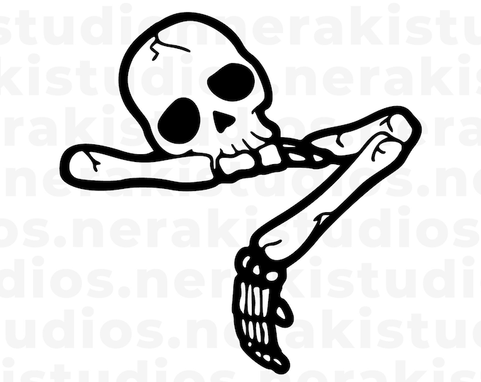 Skeleton SVG Skull SVG Relaxing Skeleton SVG Hanging - Etsy