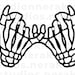 Pinky Promise Skeleton Hand SVG, Hands SVG, Love Skeleton SVG, Digital ...