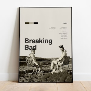 Breaking Bad Poster, Retro-modern Print, Digital Download Vintage ...