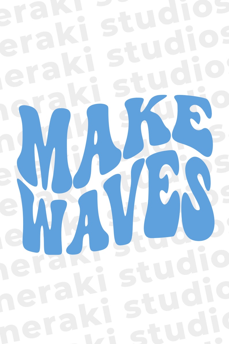 Make Waves Quote SVG, Groovy Beach Surf SVG, Summer Beach Vibes SVG ...