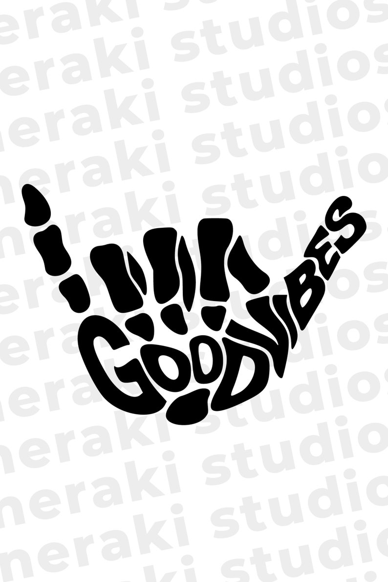 VALUE PACK Shaka Skeleton Hand Svg Aloha Good Vibes Hawaii | Etsy