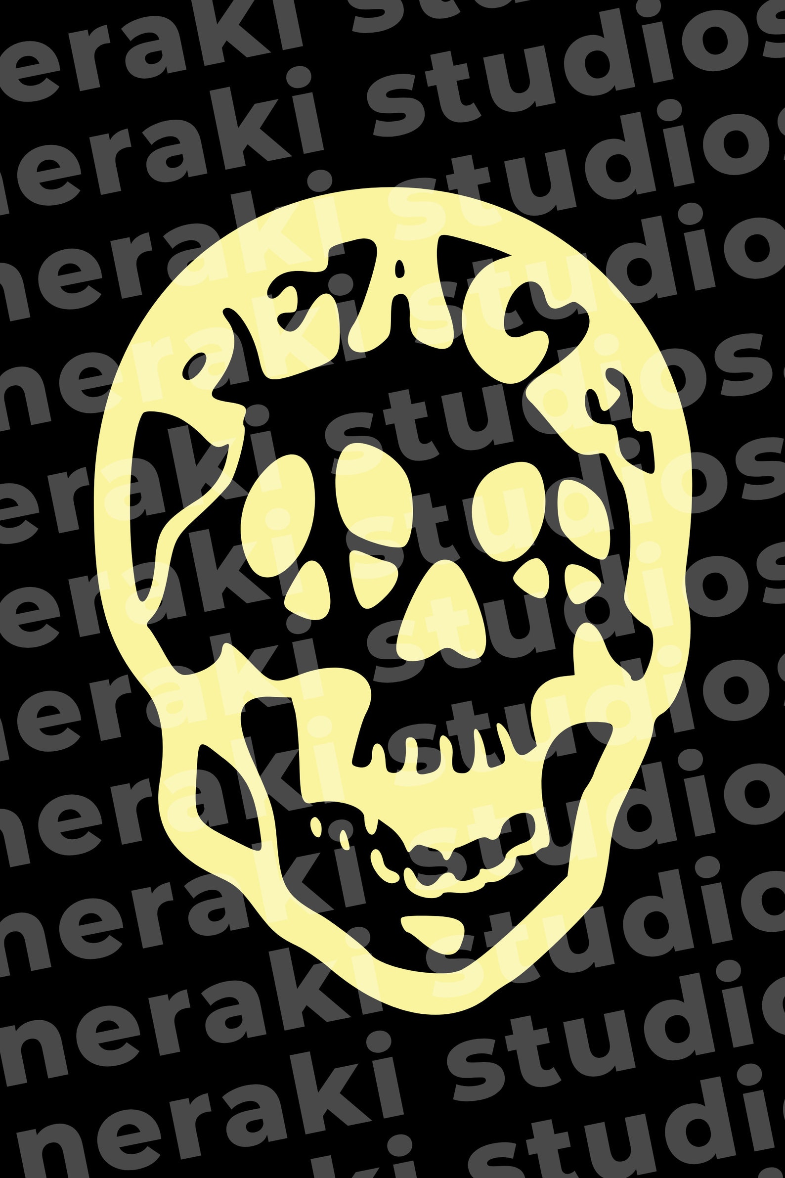 Peace Skull SVG, Love Skeleton SVG, Groovy Hippie Pastel Skull Clip Art ...