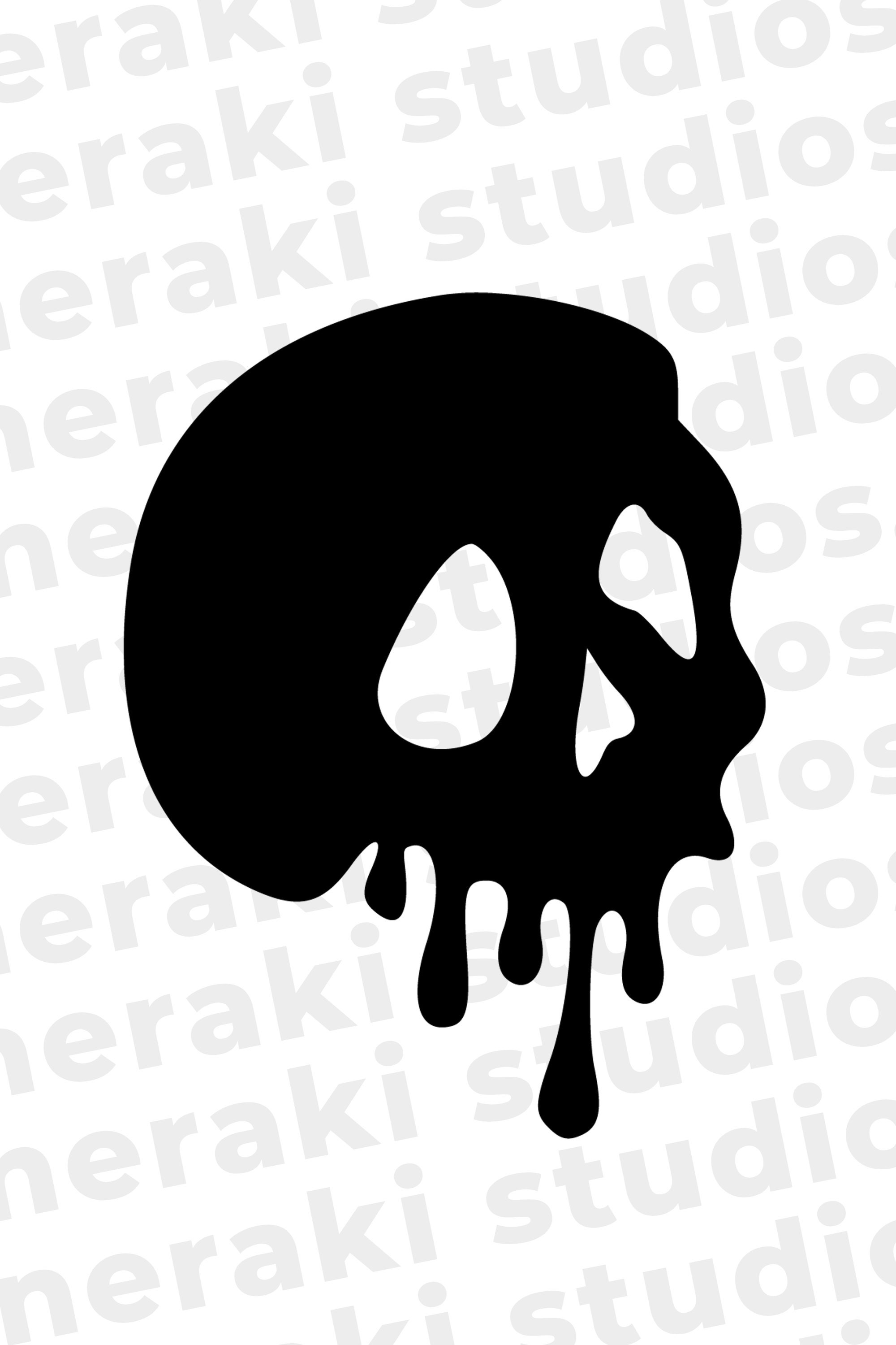 Dripping Skull SVG, Melting Skull Svg, Halloween Svg, Digital/instant ...