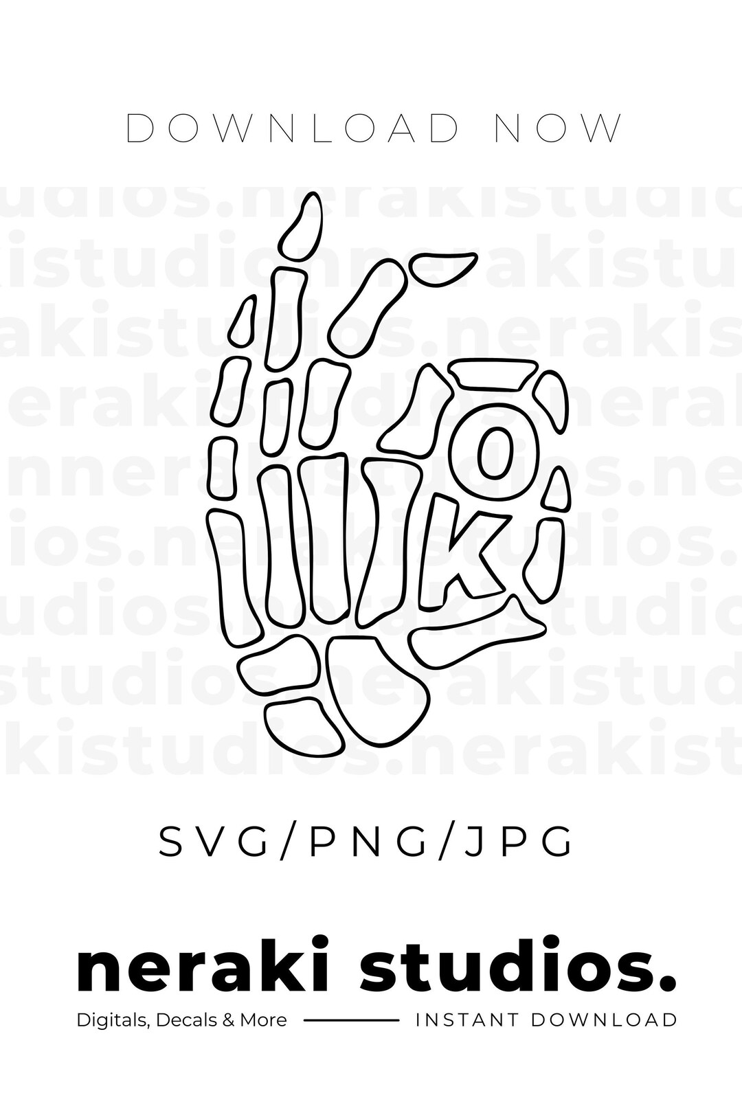 Okay Hand Sign Skeleton SVG, Ok Signal SVG, Skeleton Typography SVG ...