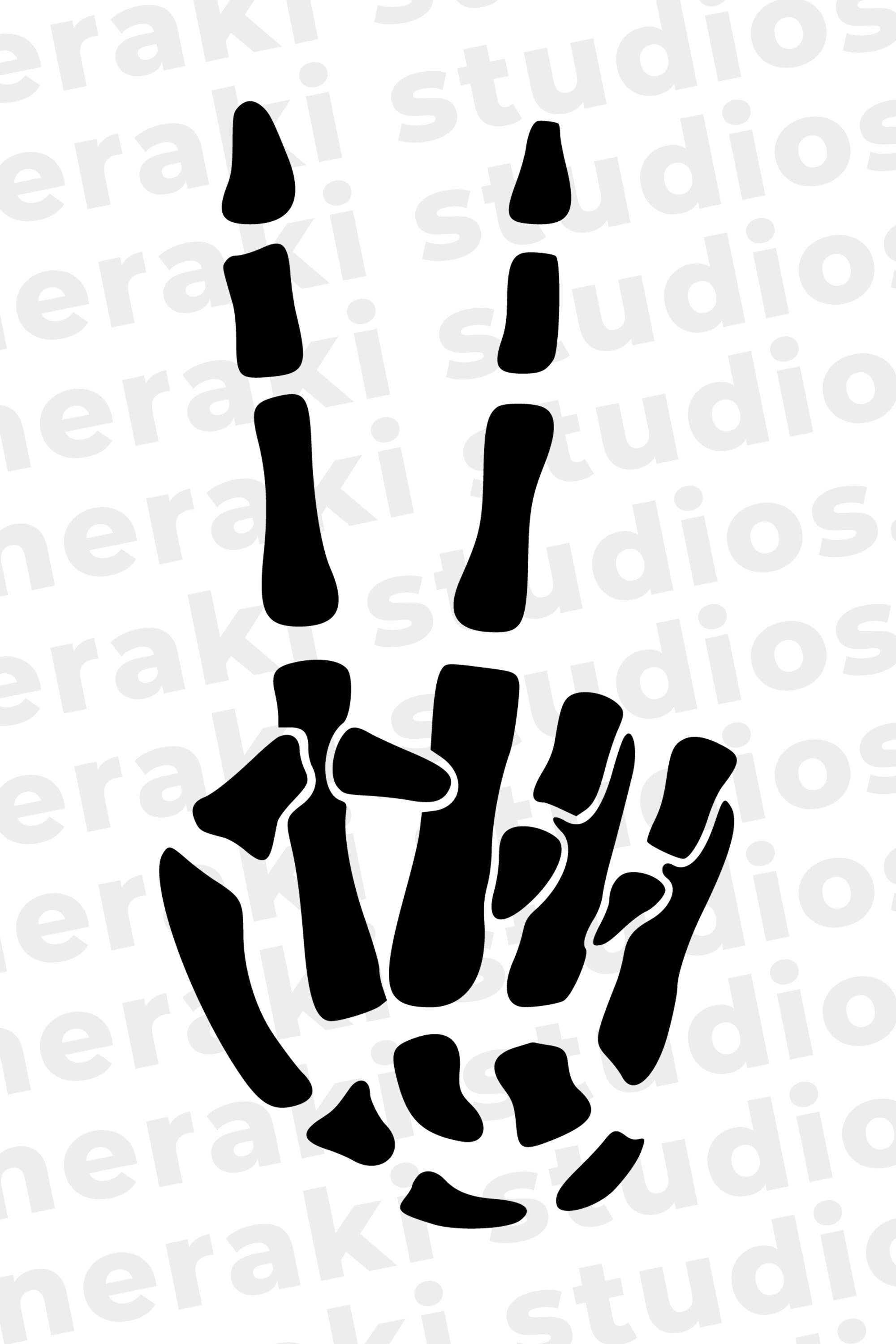 VALUE PACK BUNDLE Hand Sign Skeleton Hand Svg Skull Bundle - Etsy