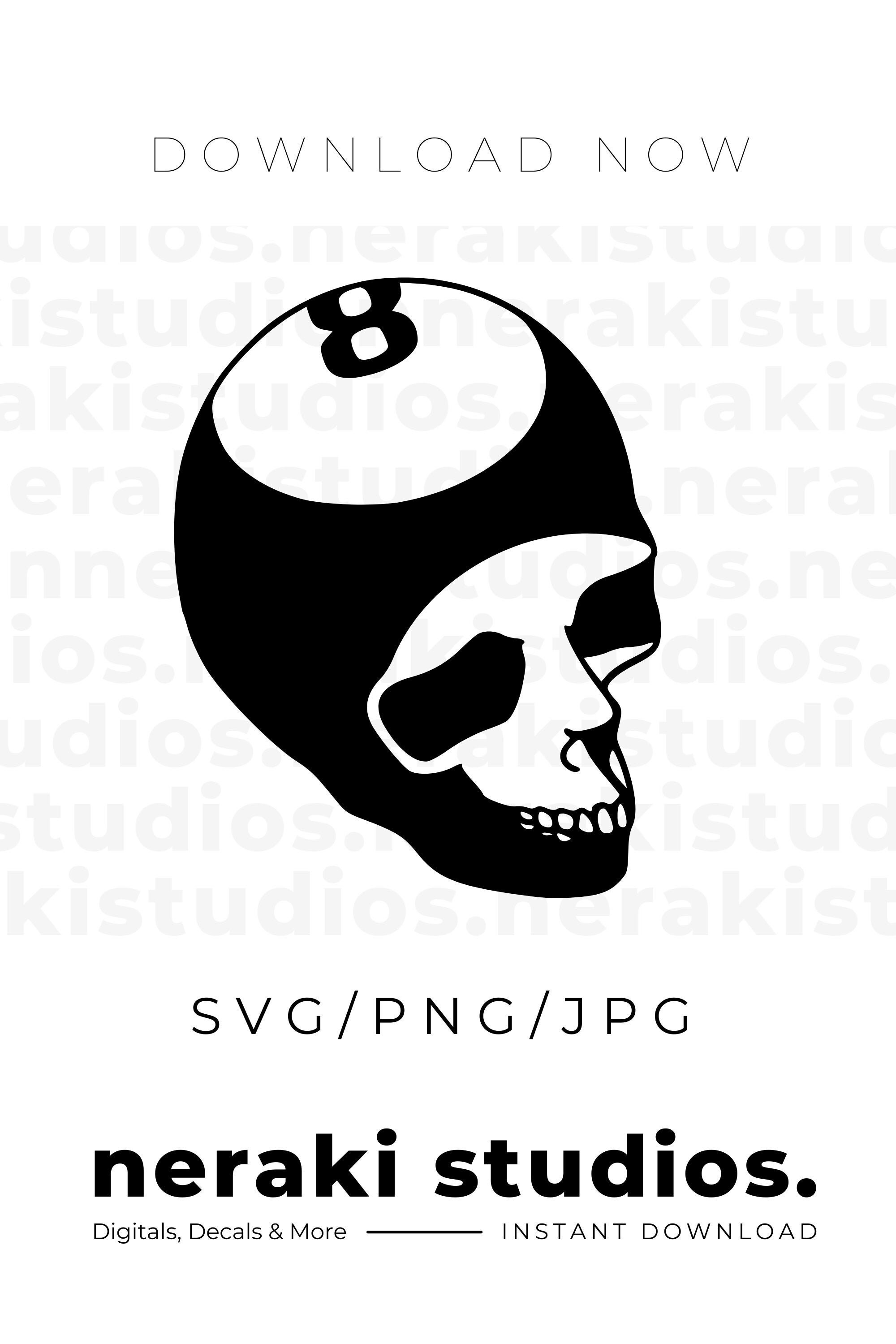 8 Ball SVG Pool Billard SVG Skull svg Skelett svg Acht | Etsy