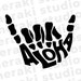 Skeleton Shaka Sign SVG, Aloha Svg, Hawaii Skeleton Hand Halloween Svg ...