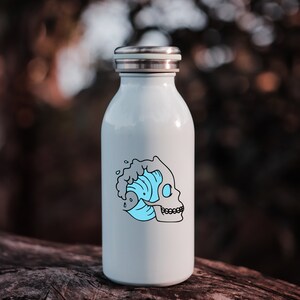 Summer Wave Skull SVG, Summer Skeleton SVG, Surf SVG, Ocean Wave ...