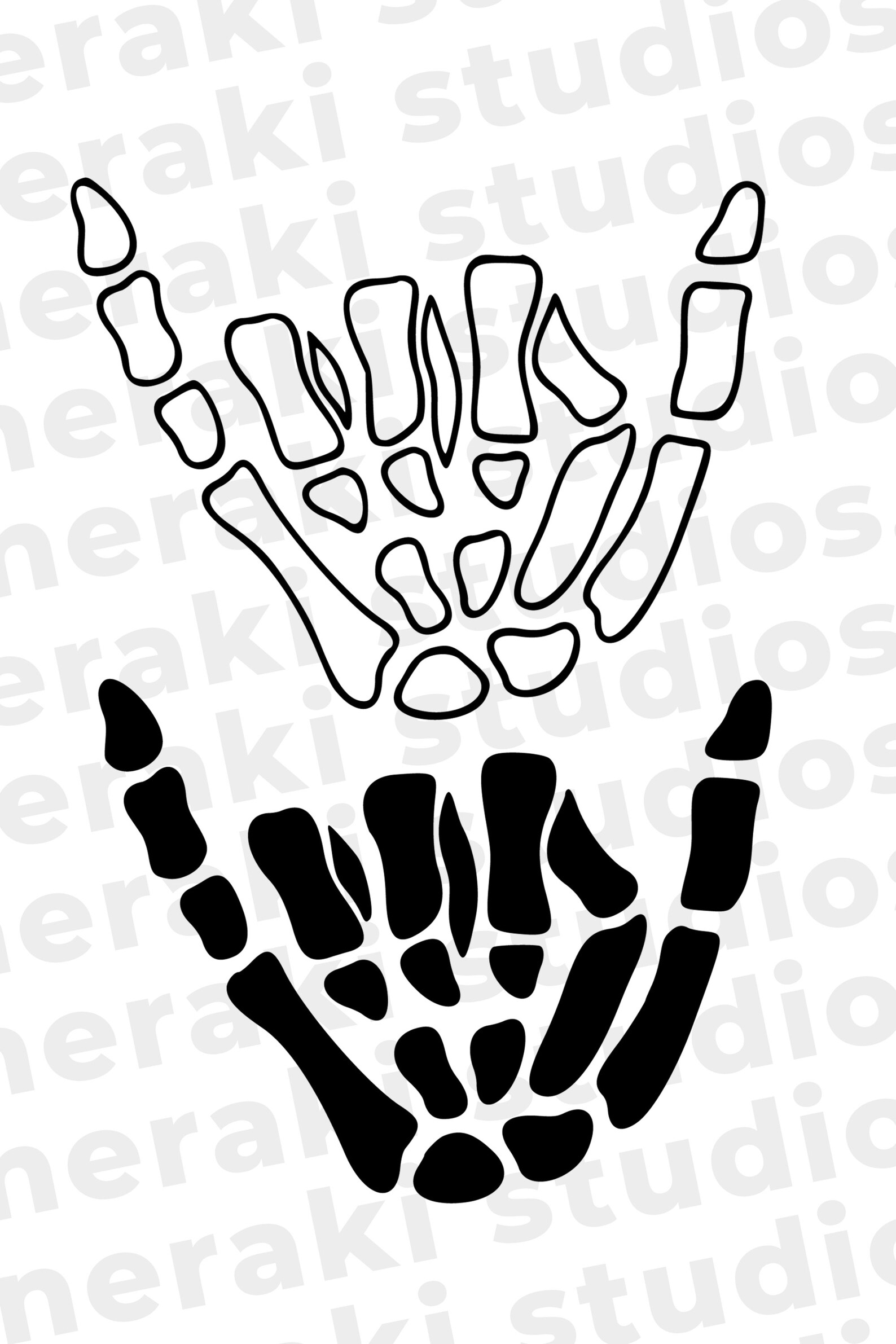 Skeleton Shaka Sign SVG Bundle Skeleton Hand Bundle Svg - Etsy