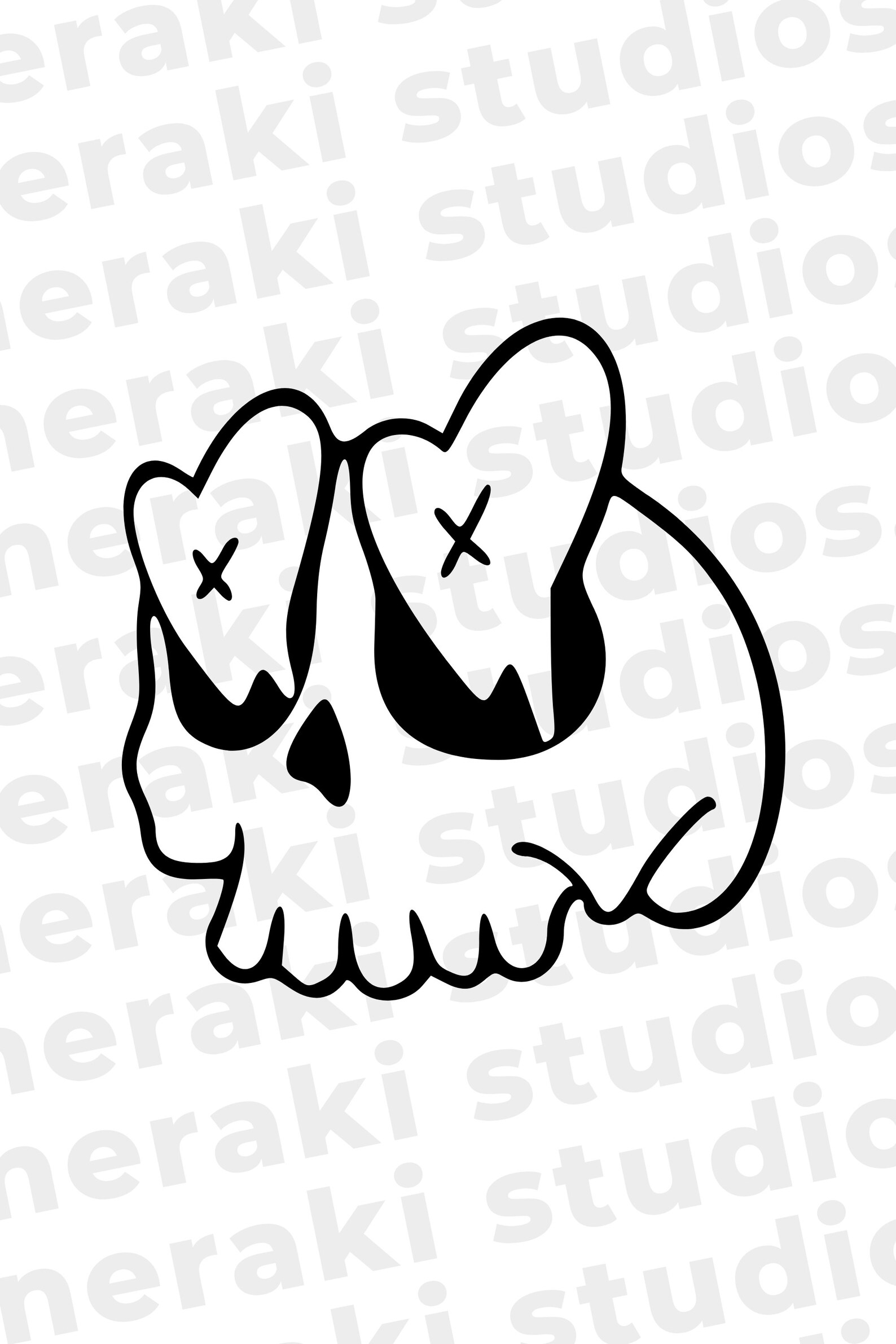 Love Sick Skull SVG, Heart Eyes Skull Skeleton Svg, Heart Doodle SVG ...