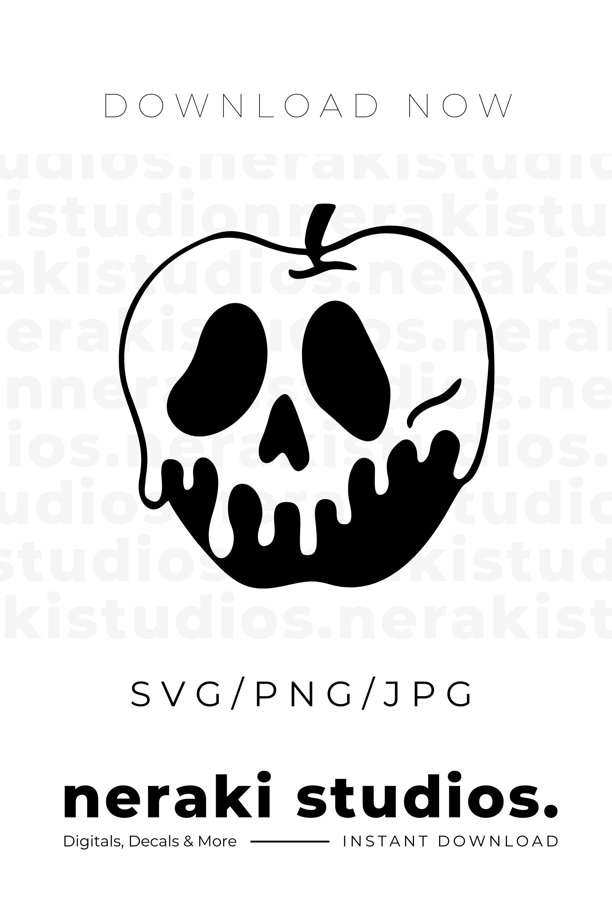 Poison Apple SVG Skull Apple SVG Snow White Apple SVG | Etsy