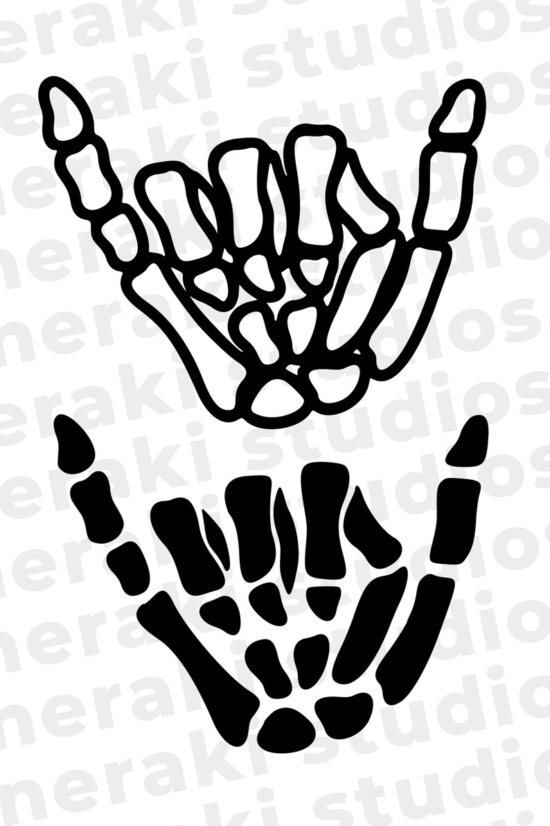 VALUE PACK Skeleton Hands Svg Skull Skeleton Hand SVG | Etsy