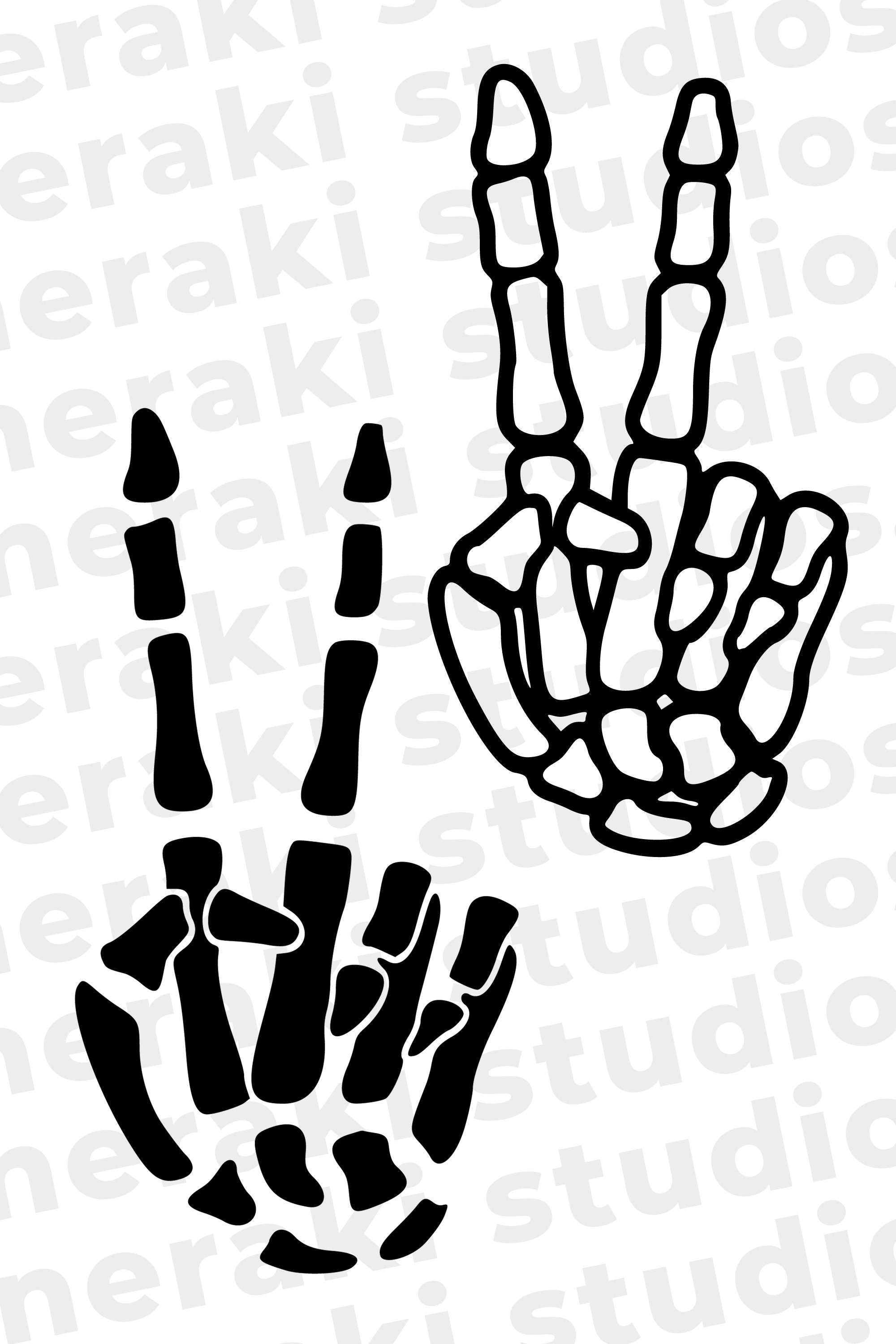 VALUE PACK Skeleton Hands Svg Skull Skeleton Hand SVG | Etsy