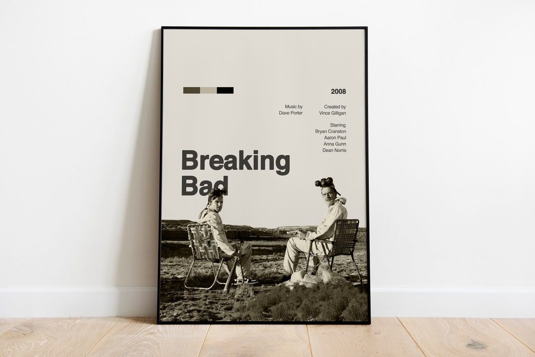 Breaking Bad Poster, Retro-modern Print, Digital Download Vintage ...