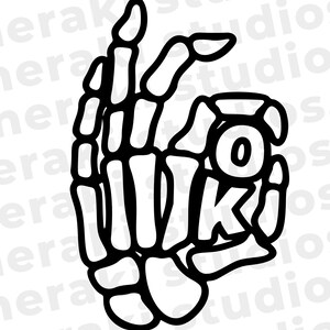 VALUE PACK BUNDLE Hand Signs Skeleton Hand Svg, Skull Bundle Halloween ...