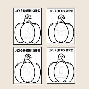 Build a Jack O Lantern, Preschool and Kindergarten Centers, Shape ...