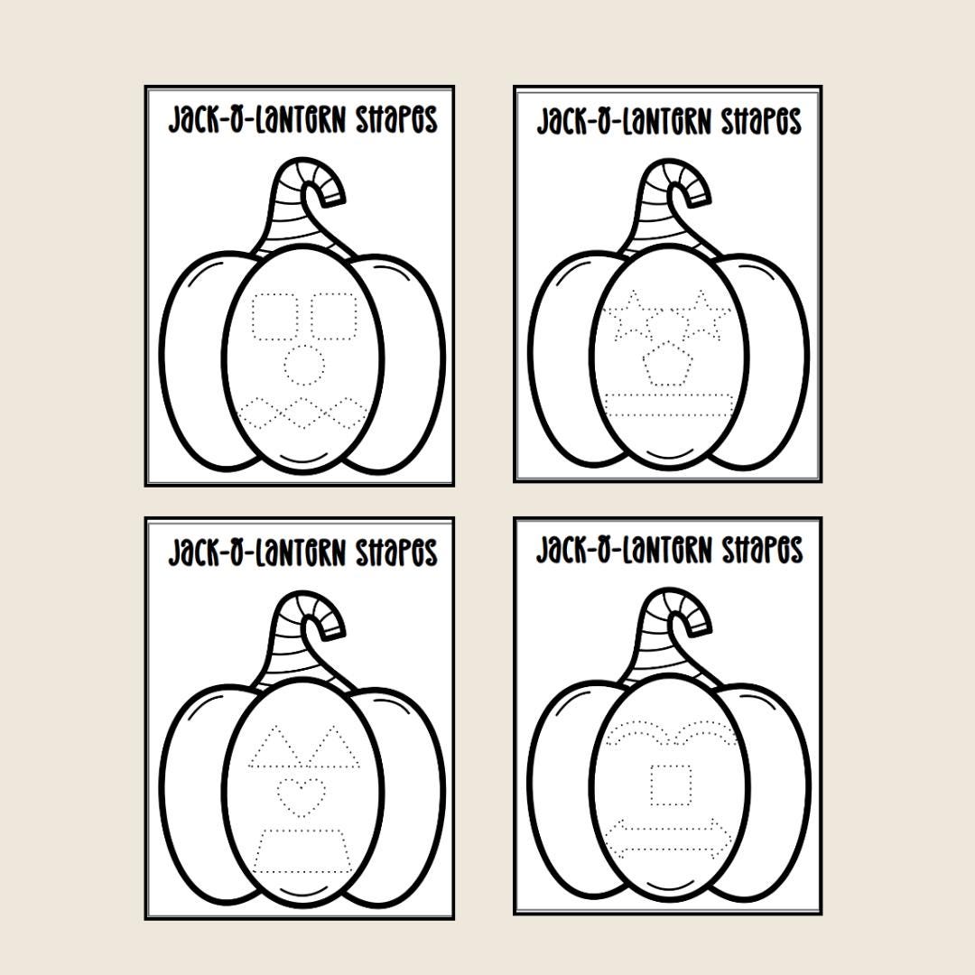 Build a Jack O Lantern, Preschool and Kindergarten Centers, Shape ...