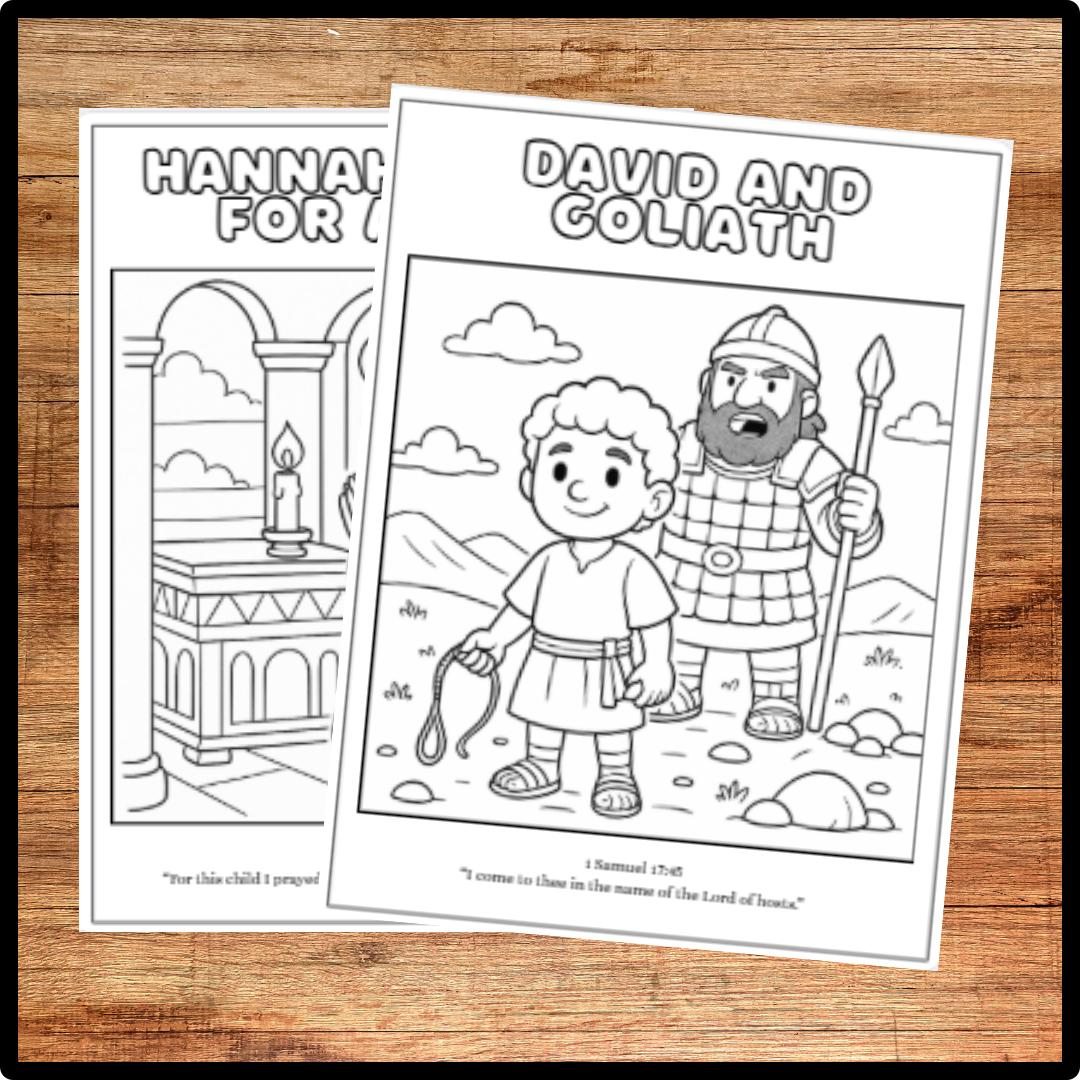 Old Testament Coloring Book | Bible Scripture Pages (digital Download ...