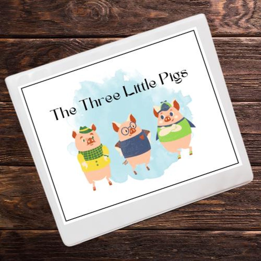 The Three Little Pigs Busy Book, Toddlers, Alphabet, Numbers, Colors ...