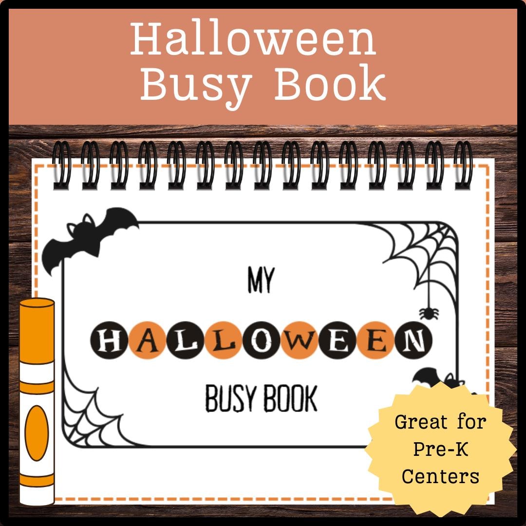 Halloween Busy Book, Printable, Halloween Games for Kids, Halloween ...