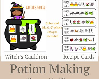 Witch's Potion Activity, Dramatic Play, Halloween Centers, Pretend Play ...