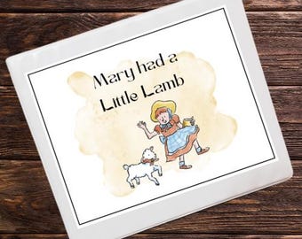 Mary Had a Little Lamb Busy Book, Preschool Activity (digital Download ...