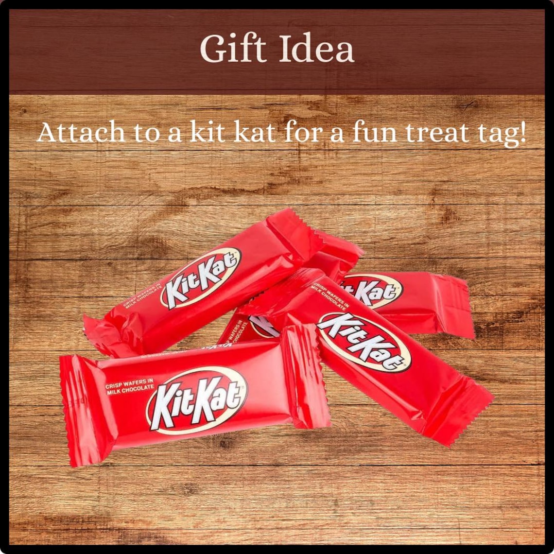 Take a Break, Kit Kat Gift Tag – Christian Printable Treat Tag, LDS ...