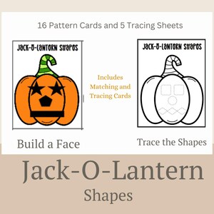 Build a Jack O Lantern, Preschool and Kindergarten Centers, Shape ...