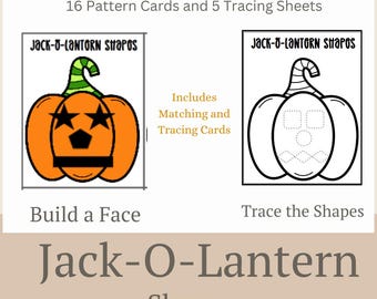 Build a Jack O Lantern, Preschool and Kindergarten Centers, Shape ...