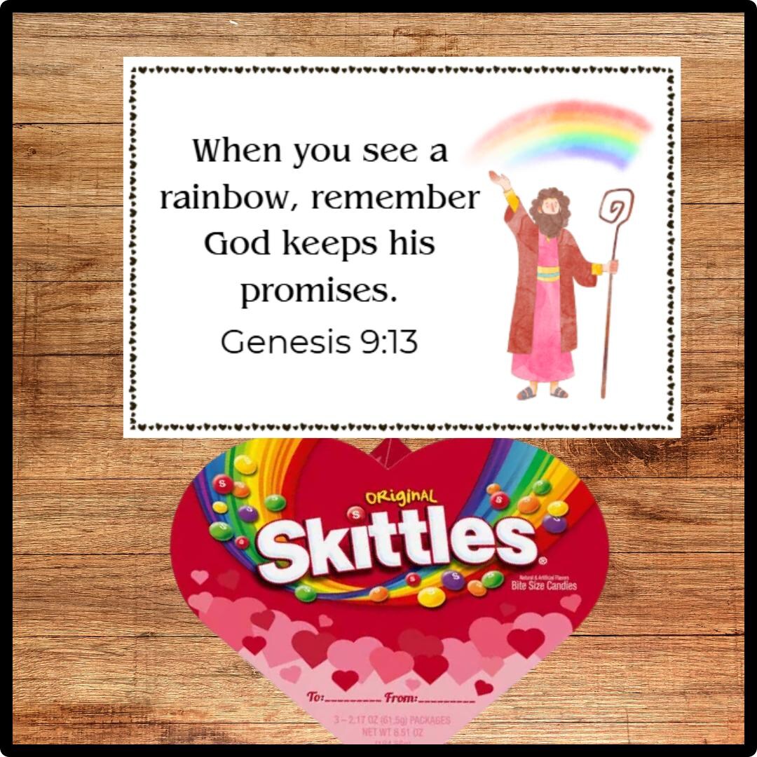 Noah: God's Promise, Rainbow Gift Tag – Printable Treat Tag, LDS Young ...