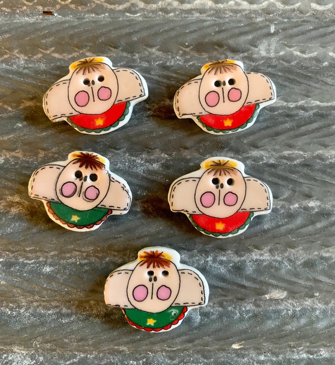 Set of Buttons Ceramic Buttons Vintage Buttons Sewing - Etsy