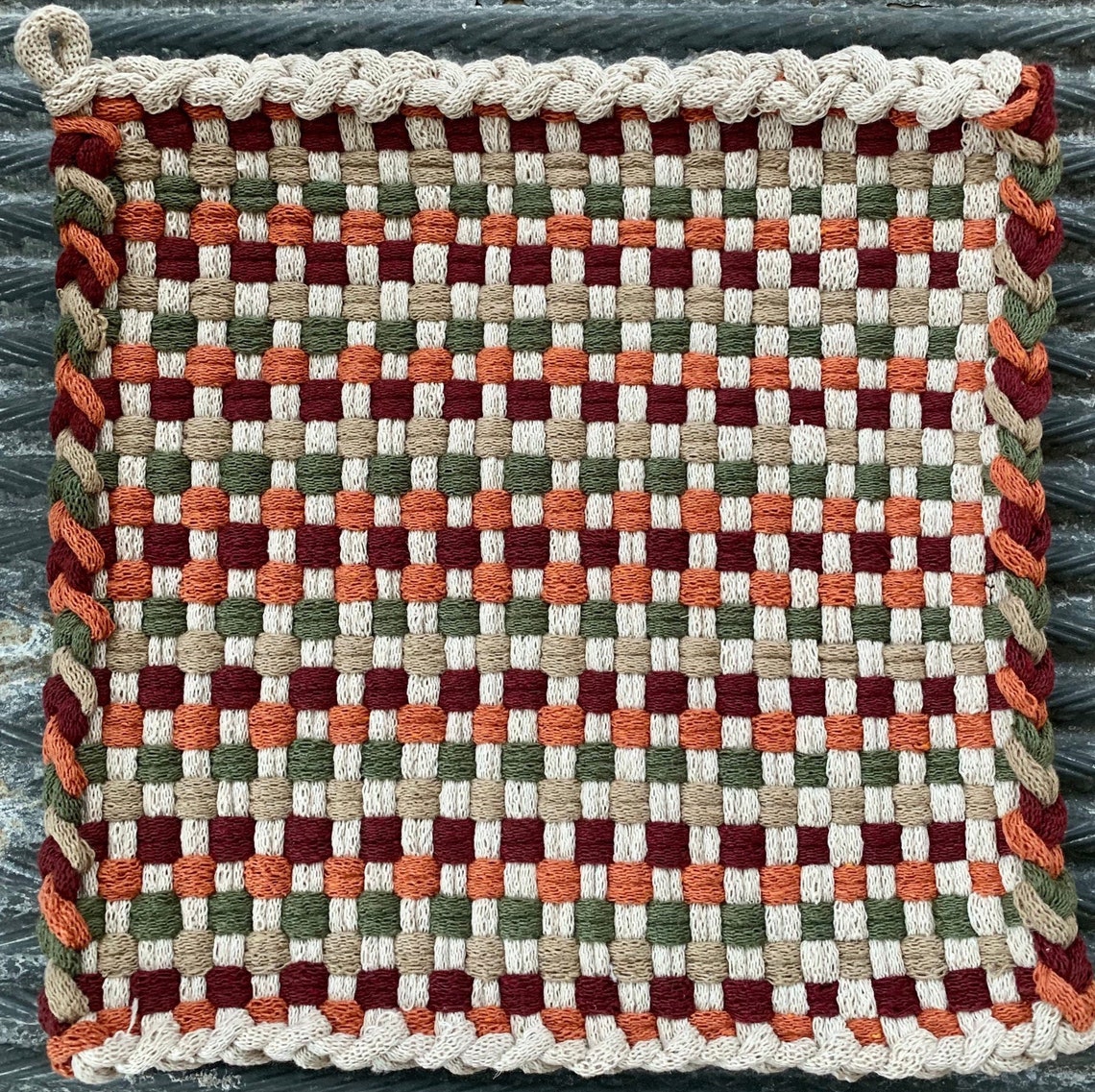 Pot Holder, Hot Pad, Kitchen Ware, Handcrafted Potholder, Cotton ...