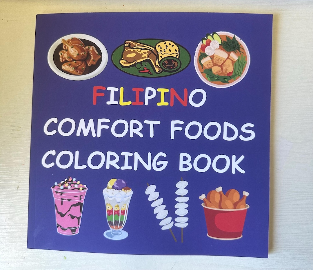 Filipino Food Coloring Book - Etsy Australia