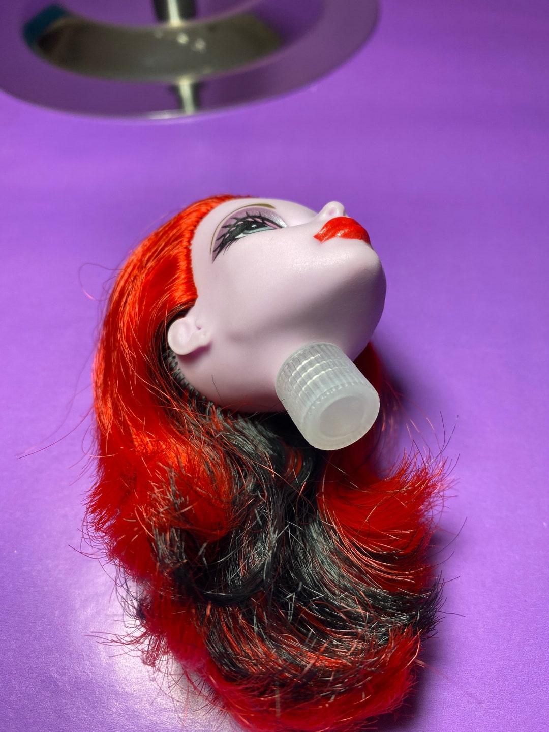 Monster High Operetta Red Hair Custom Doll Head Hidden Secret Diversion ...